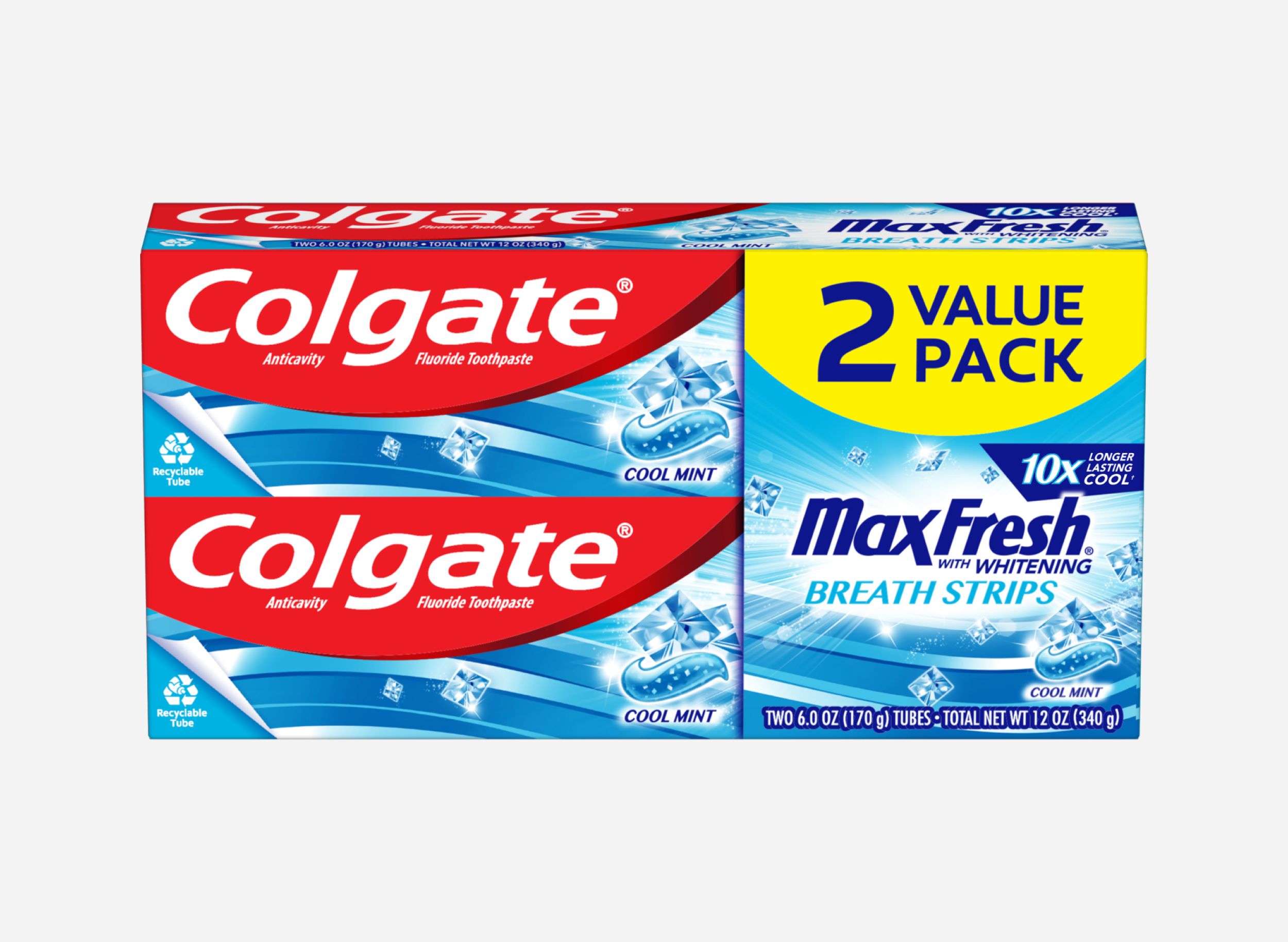 Colgate Max Fresh Toothpaste with Mini Breath Strips - Colgate - Colgate